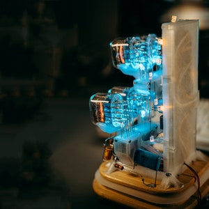 Nixie Tube Clock, Features 3D Vertical Layout, Neat Visible Circuit ...