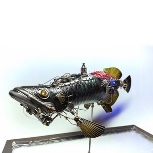 Mechanical Arapaima Gigas Mutant Handmade Crafts Biomech Sculpture Home ...