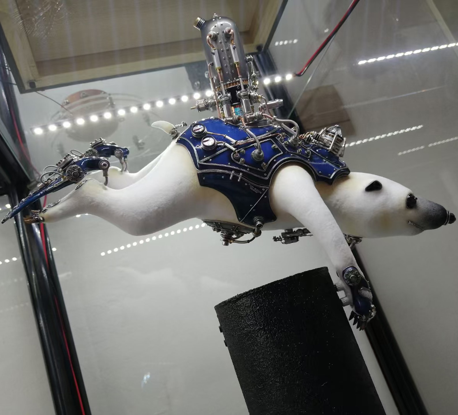 Mechanical Mutant 3D Polar Bear Sculpture Handmade Crafts Sculpture for ...