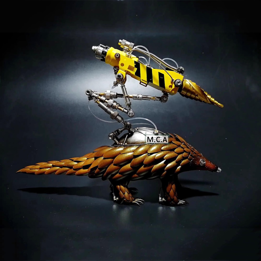 Mechanical Pangolin Mutant, Evolved A Drilling Machine, Sci-fi Fantasy ...