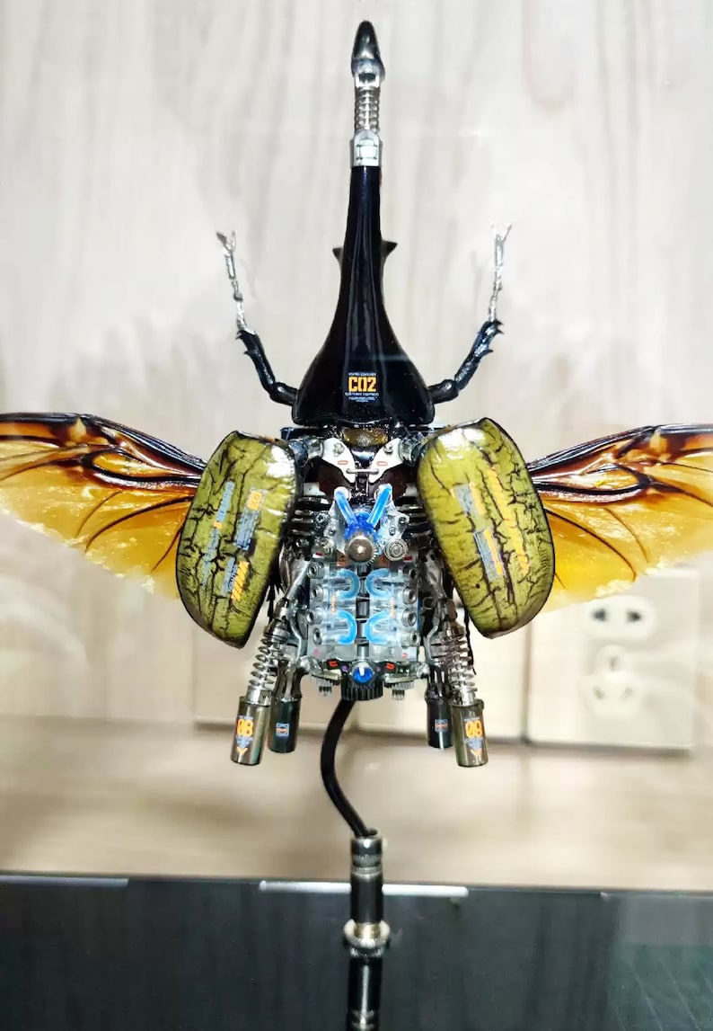 Mechanical Beetle Cyberpunk Insect With A V8 Engine Sculpture - Etsy