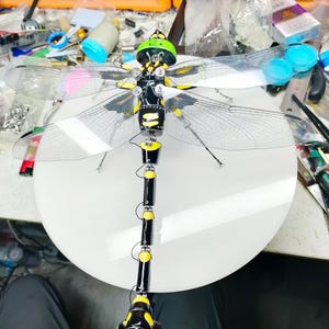 Mechanical Dragonfly Mutant, Sci-fi Fantasy Figurine, 3D Robot Creature ...