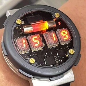 Cyberpunk Nixie Watch, App Controlled, IP67 Waterproof, Neat Circuit ...