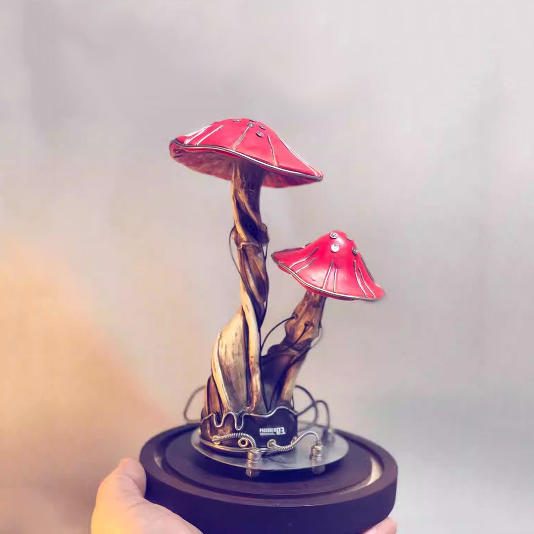 Mechanical Mushroom Mutant Handmade Crafts Biomech Sculpture, Home Art ...