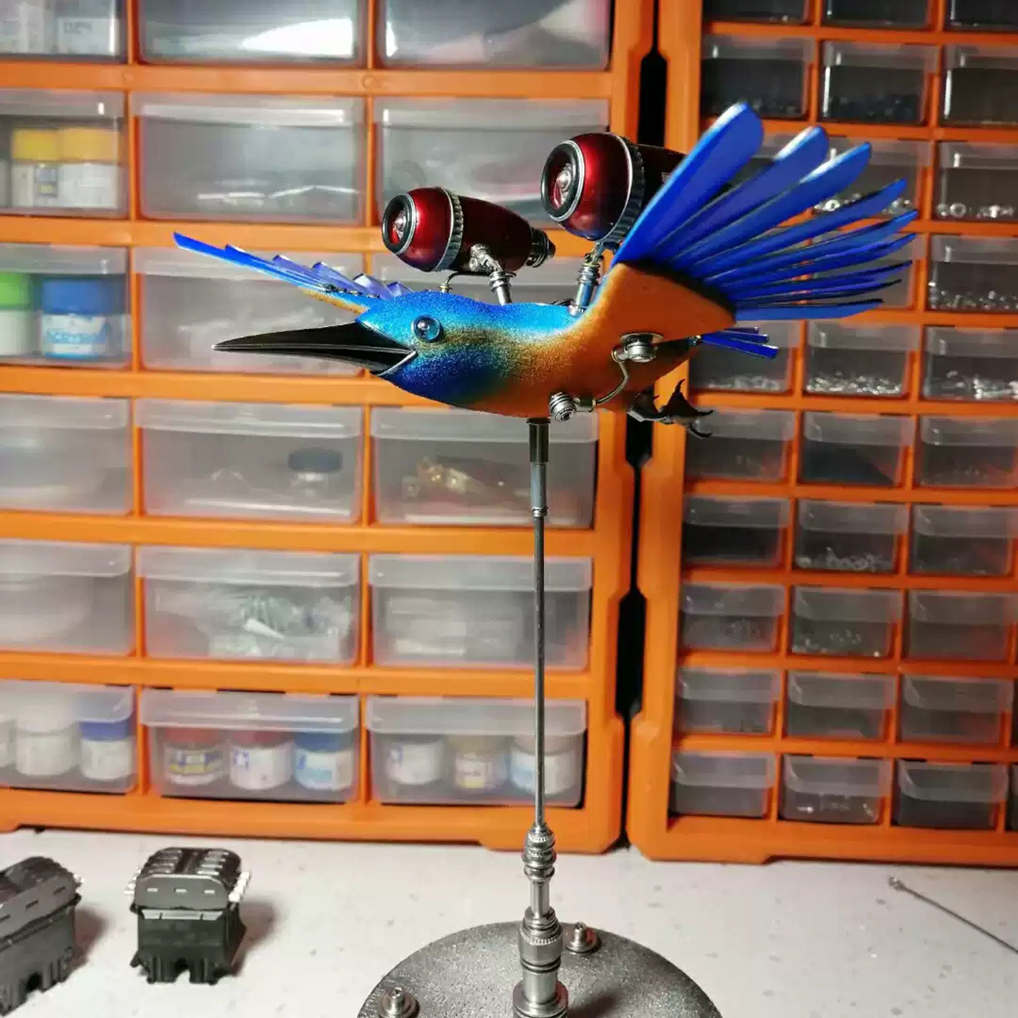 Kingfisher Mechanical Mutant Propelled by 2 Jet Engines Sci-fi ...
