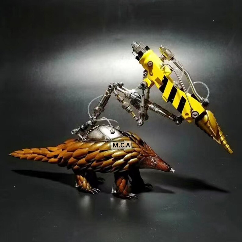 Mechanical Pangolin Mutant, Evolved A Drilling Machine, Sci-fi Fantasy ...