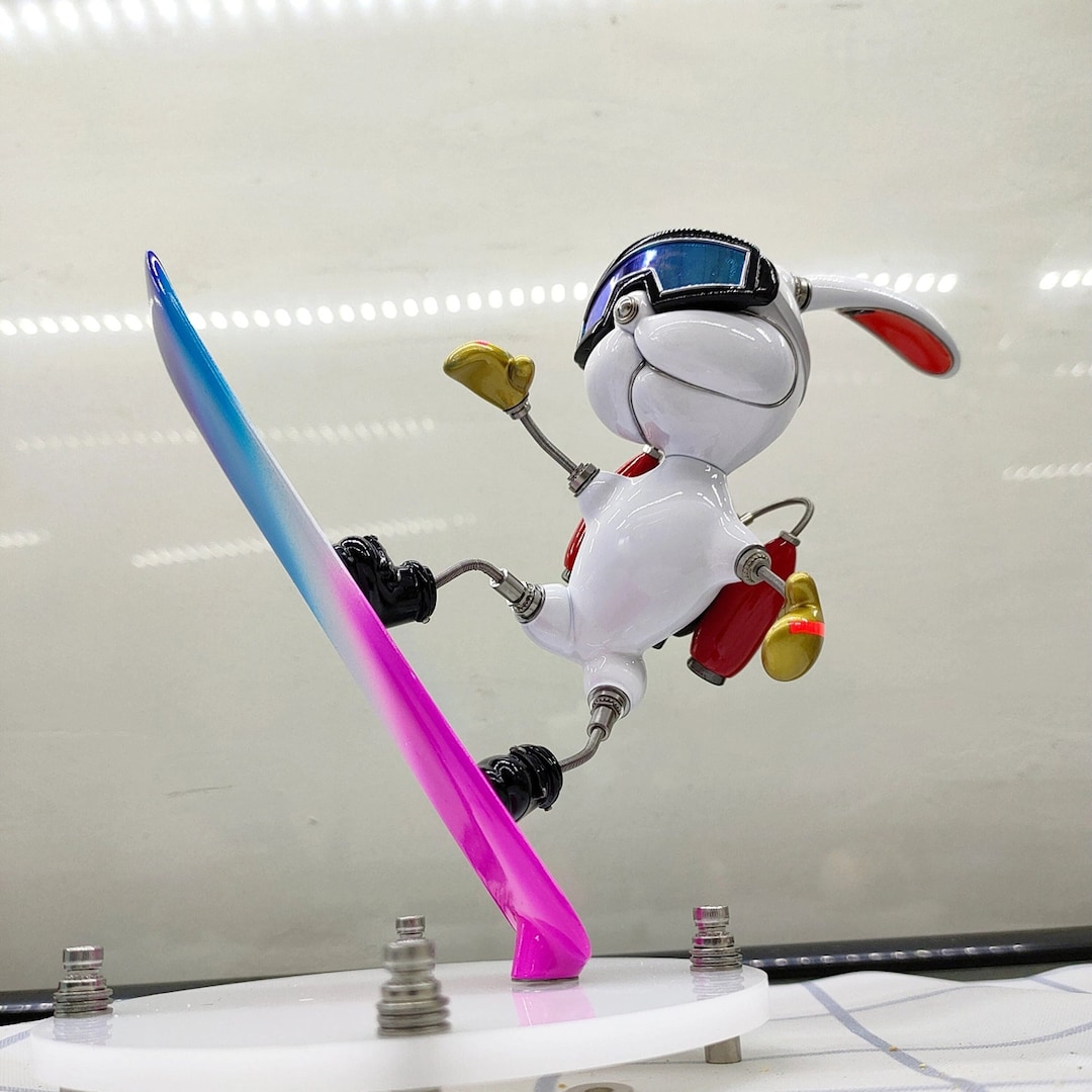 Mechanical Skiing Rabbit With A Jetpack 3D Robot Creature Animals ...