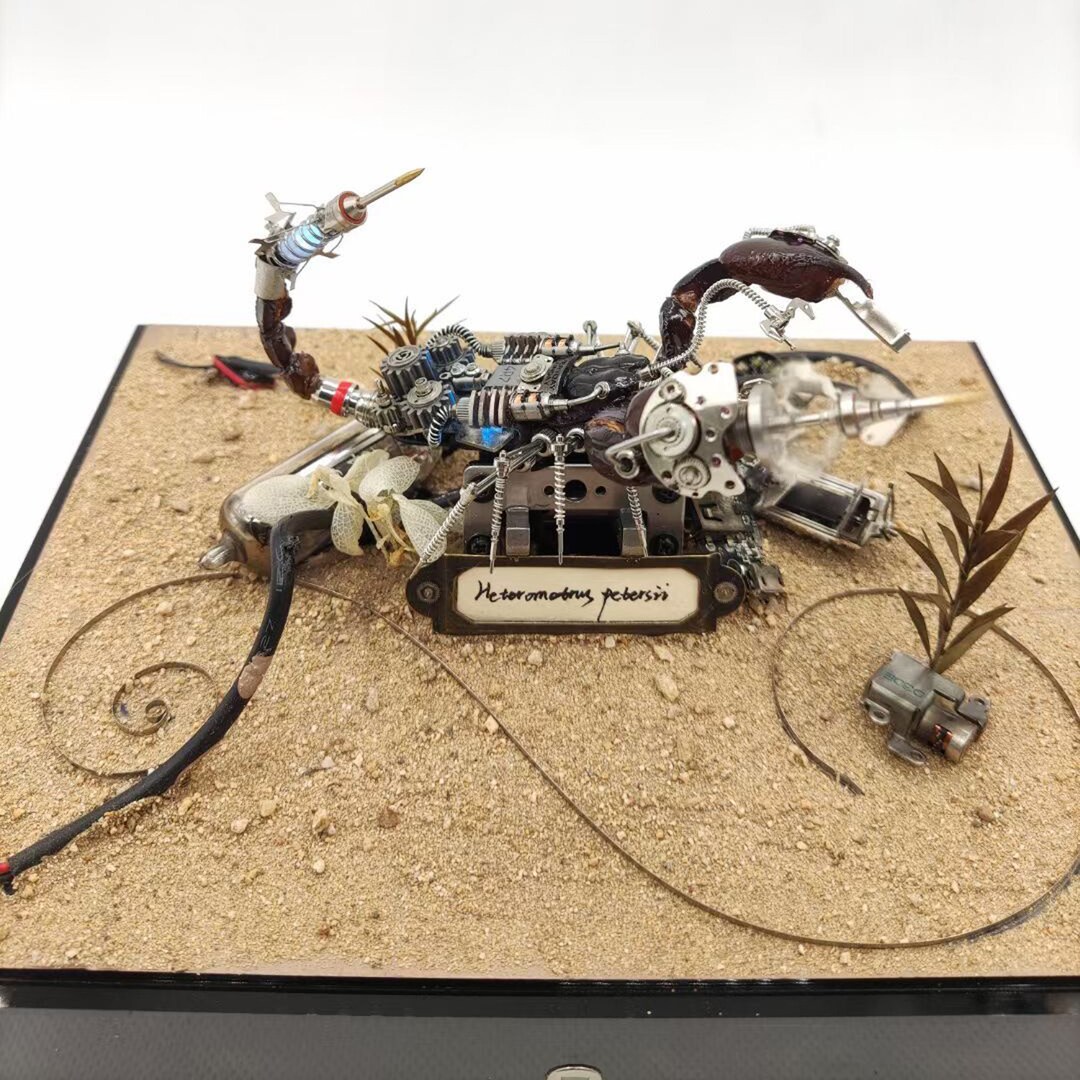 Cyberpunk Steampunk Beetle Insect Machine Kinetic Sculpture Clockwork ...
