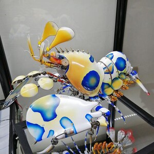 Mechanical Mutant 3D Harlequin Shrimp Sculpture Handmade Crafts ...