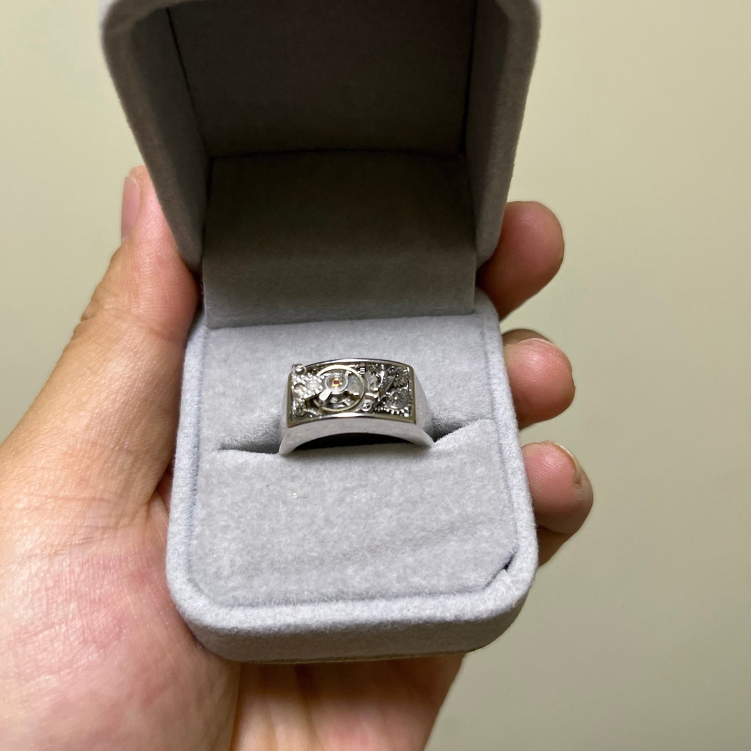 Handcrafted Spinning Kinetic Mechanical Ring Tourbillon Movement ...