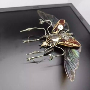 Cyberpunk Beetle Powered by A Mini Power Station, Cyborg Mechanical ...