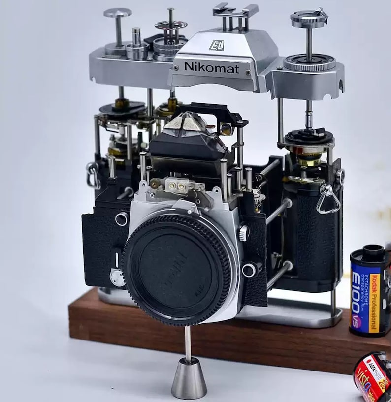 Disassembled 3D Mechanical Camera Deconstructed Art Decorative ...