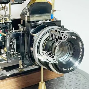 Disassembled 3D Mechanical Camera With Sectional Lens, Deconstructed ...