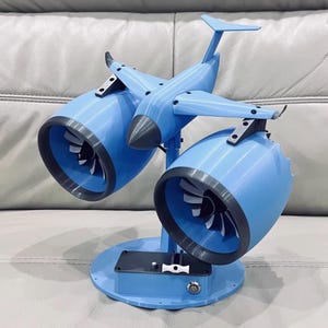 Unique Turbine Engine Desk Fan With Stepless Speed Control, Aviation ...
