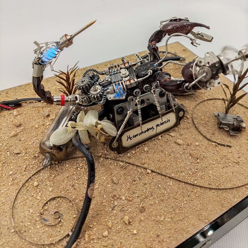 Cyberpunk Steampunk Beetle Insect Machine Kinetic Sculpture - Etsy