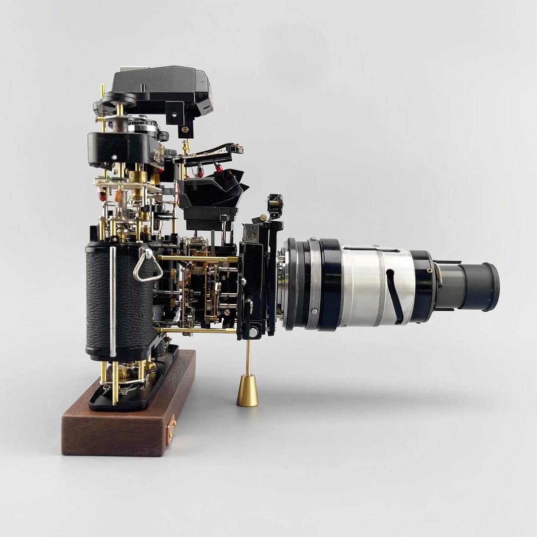 Disassembled 3D Mechanical Camera and Lens, Deconstructed Art ...