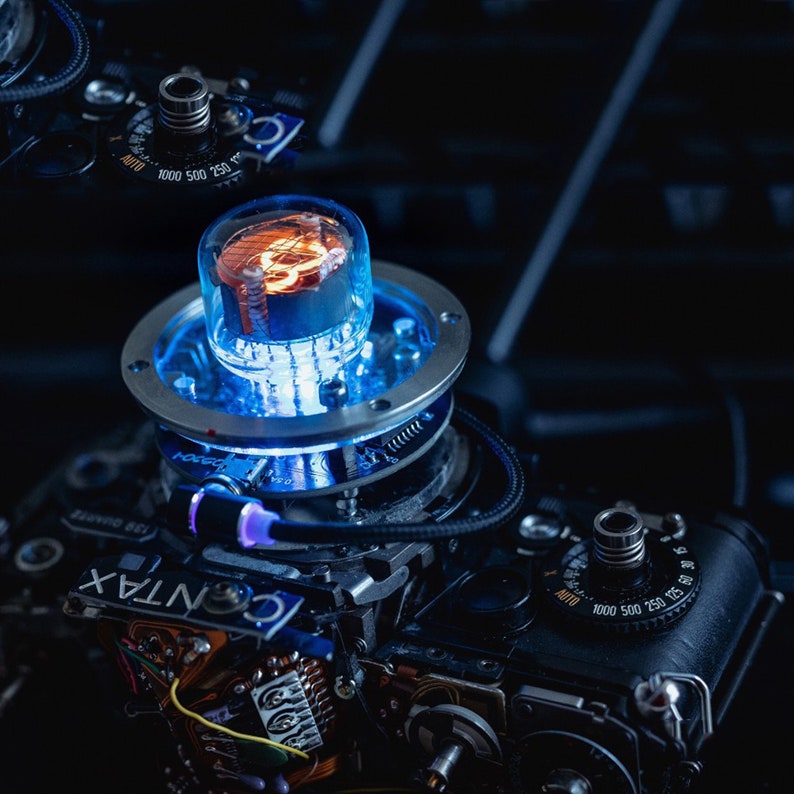Cyberpunk Nixie Industrial Ambient Desk Table Sci-fi Lamp Integrated in ...