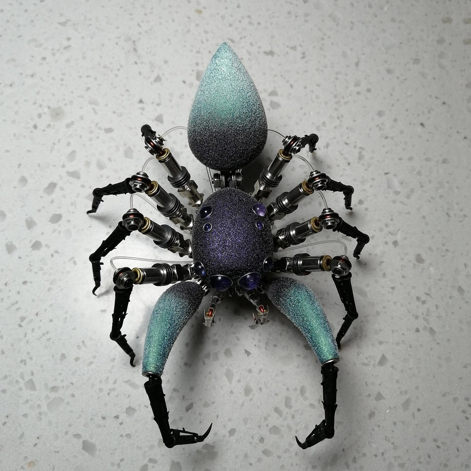 Mechanical Mutant 3D Jumping Spider Sculpture Handmade - Etsy