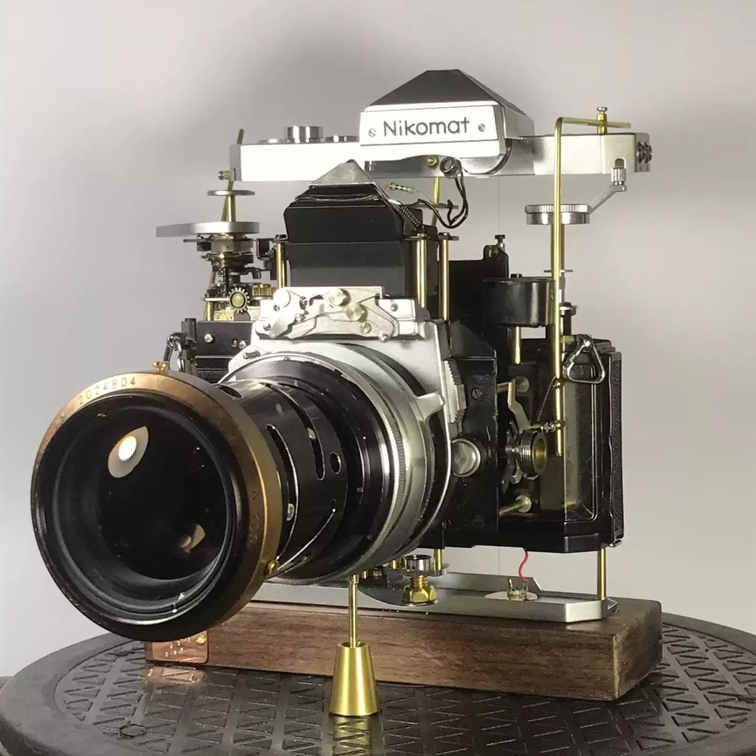 Disassembled 3D Mechanical Camera Deconstructed Art Decorative ...