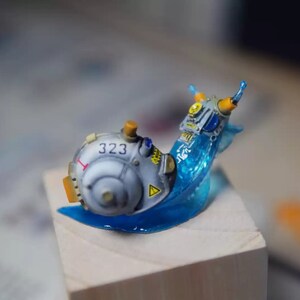 Mechanical Snail Mutant Handmade Crafts Biomech Sculpture Fantasy Art ...