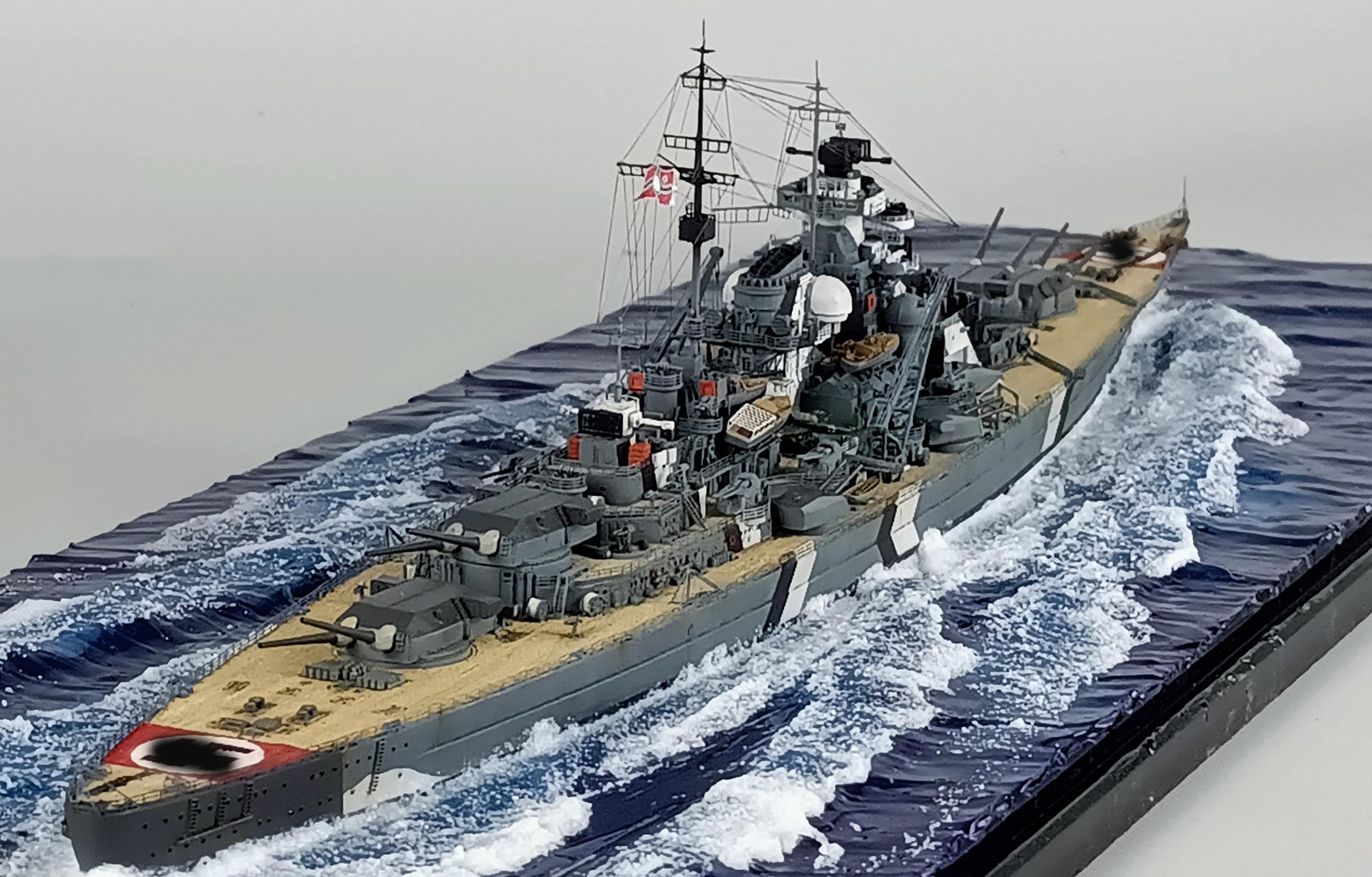 German Army Battleship Resin Model Bismarck Class Battleships | Etsy UK