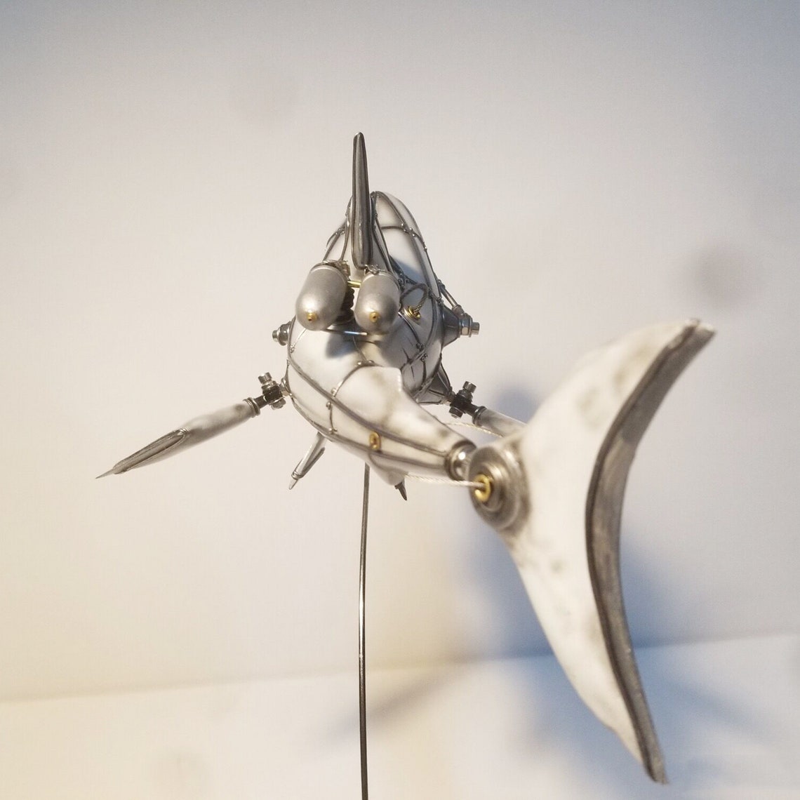 One-eyed Shark Mechanical Mutant 3D Robot Creature Animals Art - Etsy