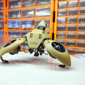 Flying Motorcycle Model, Extended-range, Radial Engine, Handmade ...