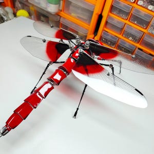Mechanical Dragonfly Mutant, Sci-fi Fantasy Figurine, 3D Robot Creature ...