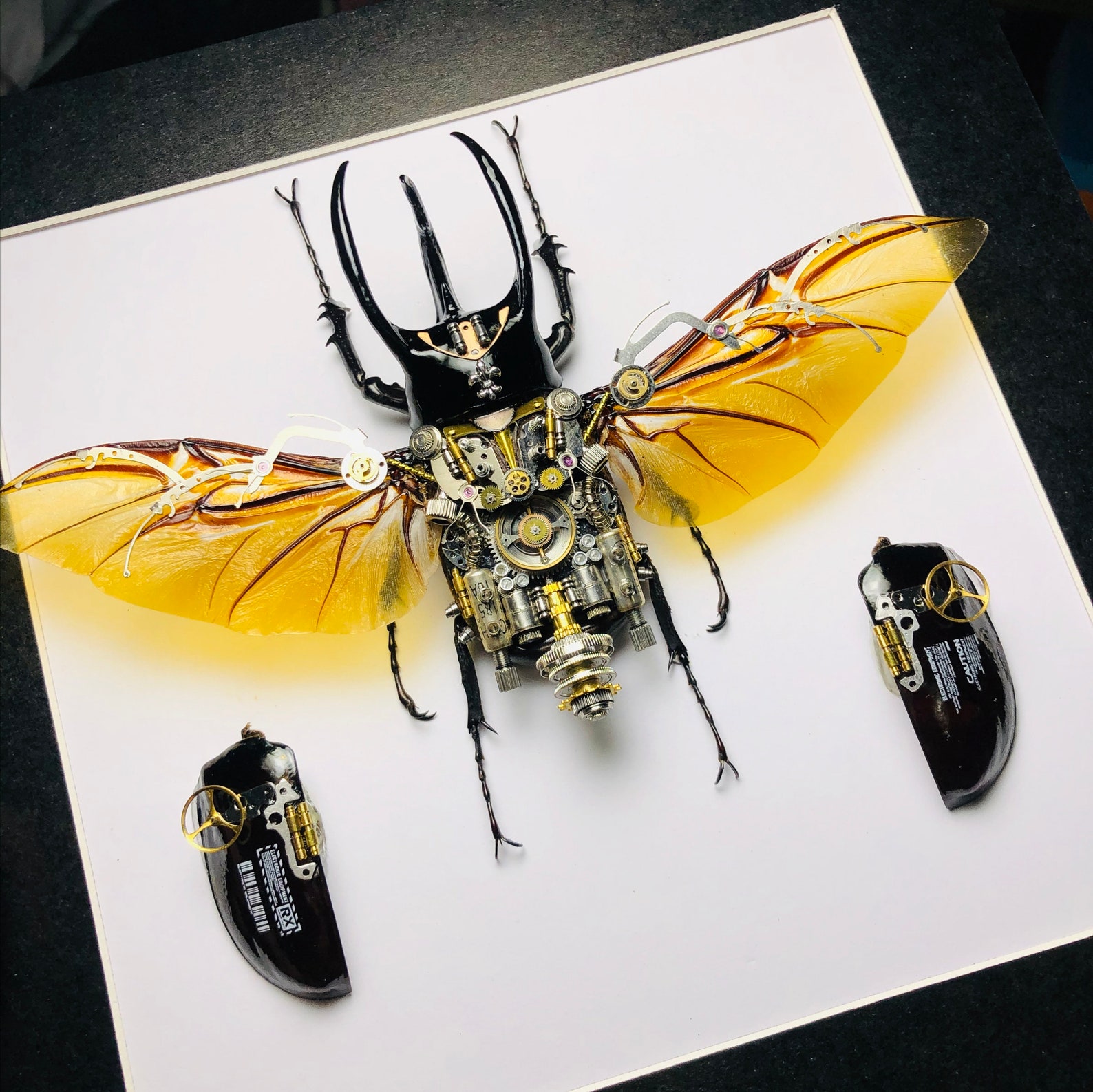 Steampunk Beetles Insect Machine Sculpture Decor Eupatorus | Etsy