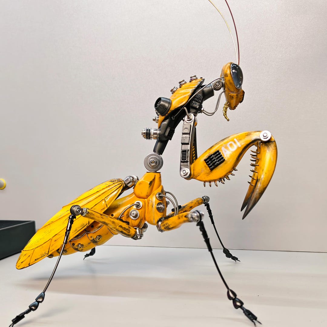 Mechanical 3D Mantises Mutant Sculpture, Handmade Crafts Sculpture for ...