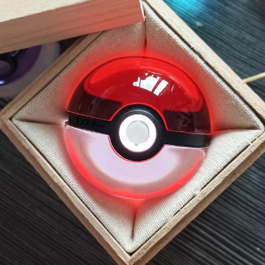 Glow Resin Poké Ball, Unique Desk Decor, Unique Gifts for Kids, Retro ...