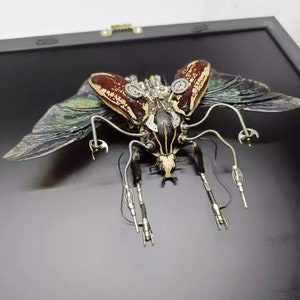 Cyberpunk Beetle Powered by A Mini Power Station, Cyborg Mechanical ...