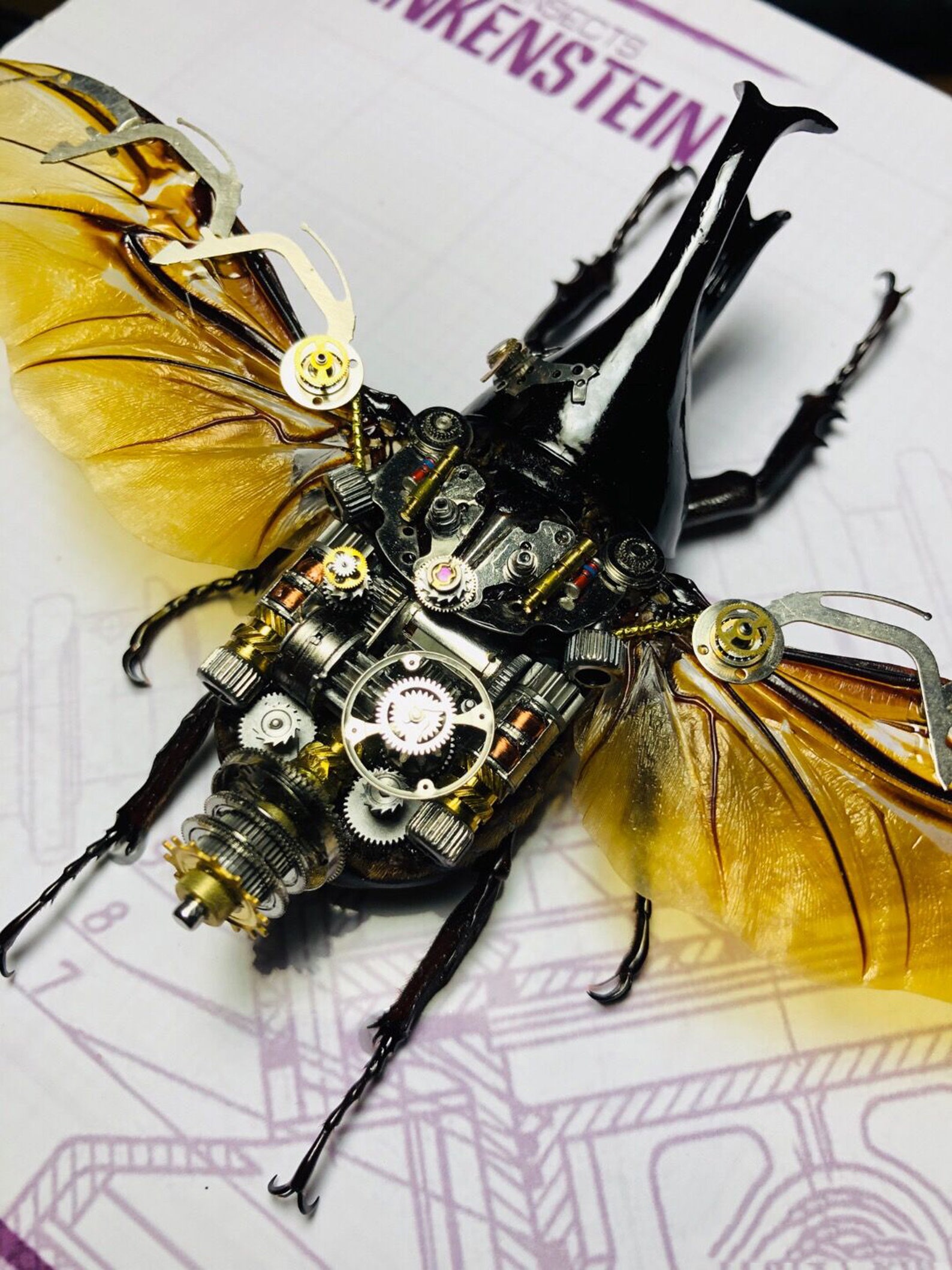 Steampunk Cyberpunk Beetle Insect Machenical Creatures - Etsy Australia