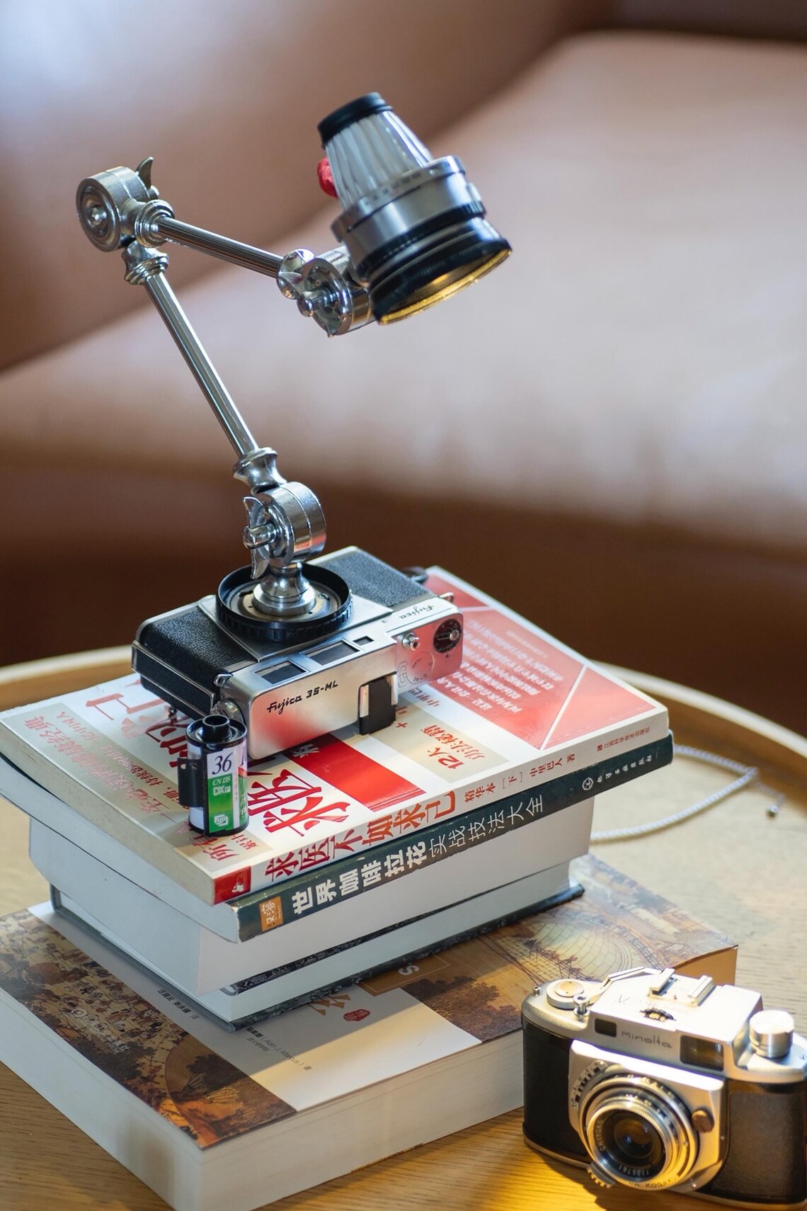 Handmade Camera Desk Lamp, Unique Shade Transformed From A Lens With A ...