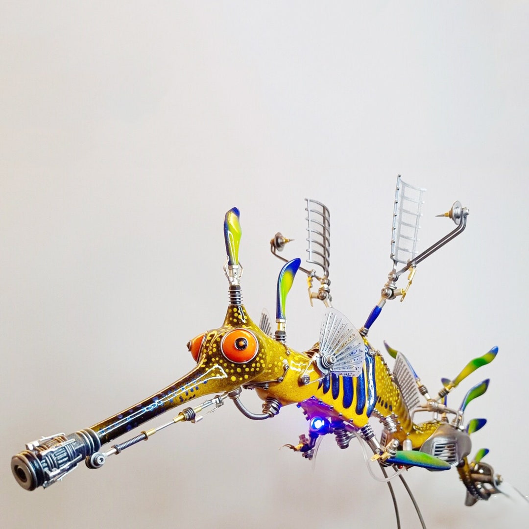 Leafy Seadragon Mechanical Mutant Robot Creature Animals Handmade ...