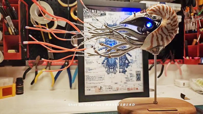 Nautilus Mechanical Mutant, Robot Creature Animals, Handmade Biomech ...