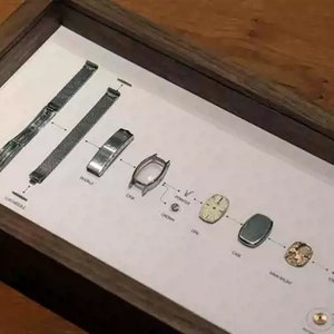 Disassembled Omega Watch Frame Art, A Unique and Personalized Gift to ...