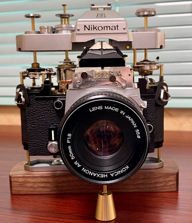 Disassembled 3D Mechanical Camera Deconstructed Art Decorative ...