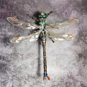 Mechanical Dragonfly Mutant, Sci-fi Fantasy Figurine, 3D Robot Creature ...
