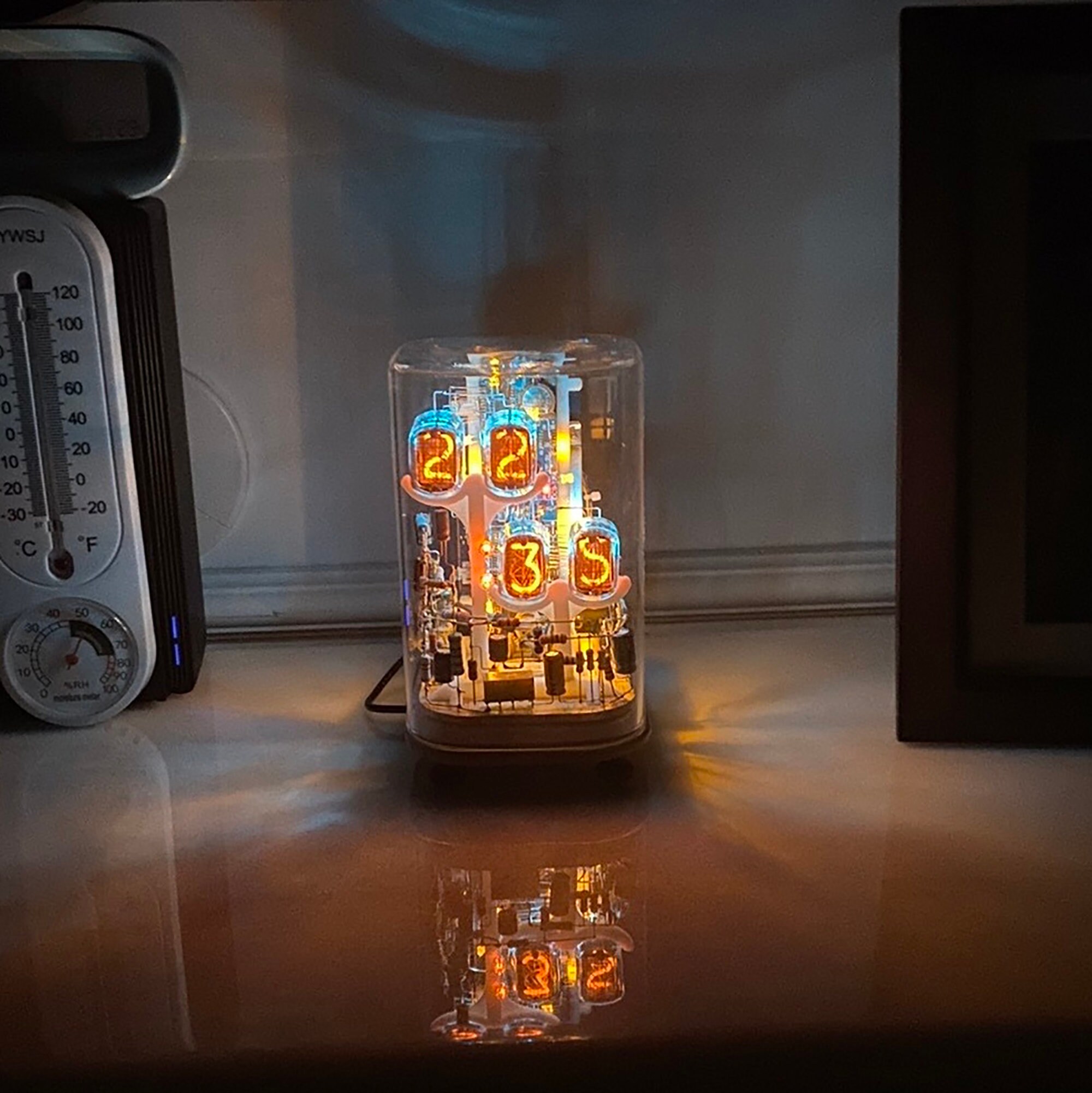 Nixie Tube Clock Cyberpunk Steampunk Table Lamp Neat Beautiful - Etsy ...