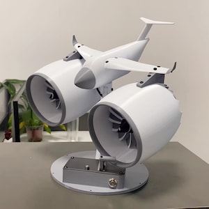 Unique Turbine Engine Desk Fan With Stepless Speed Control, Aviation ...