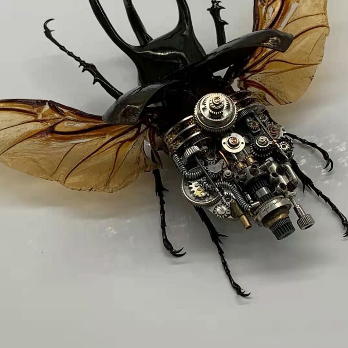Steampunk Cyberpunk Beetle Insect Machenical Creatures Kinetic | Etsy UK