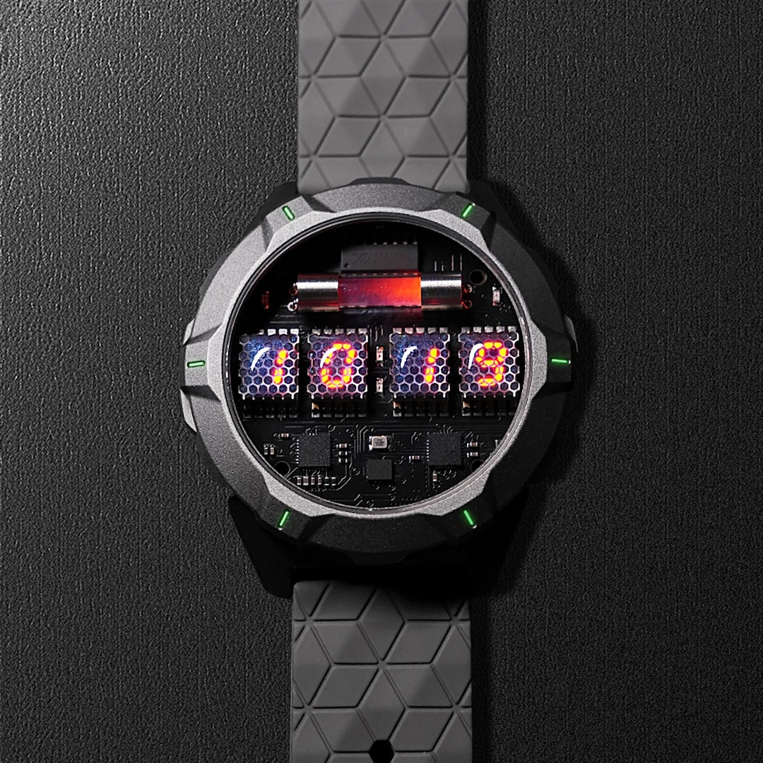 Cyberpunk Nixie Watch, Neat Circuit, Sapphire Crystal, App Controlled ...