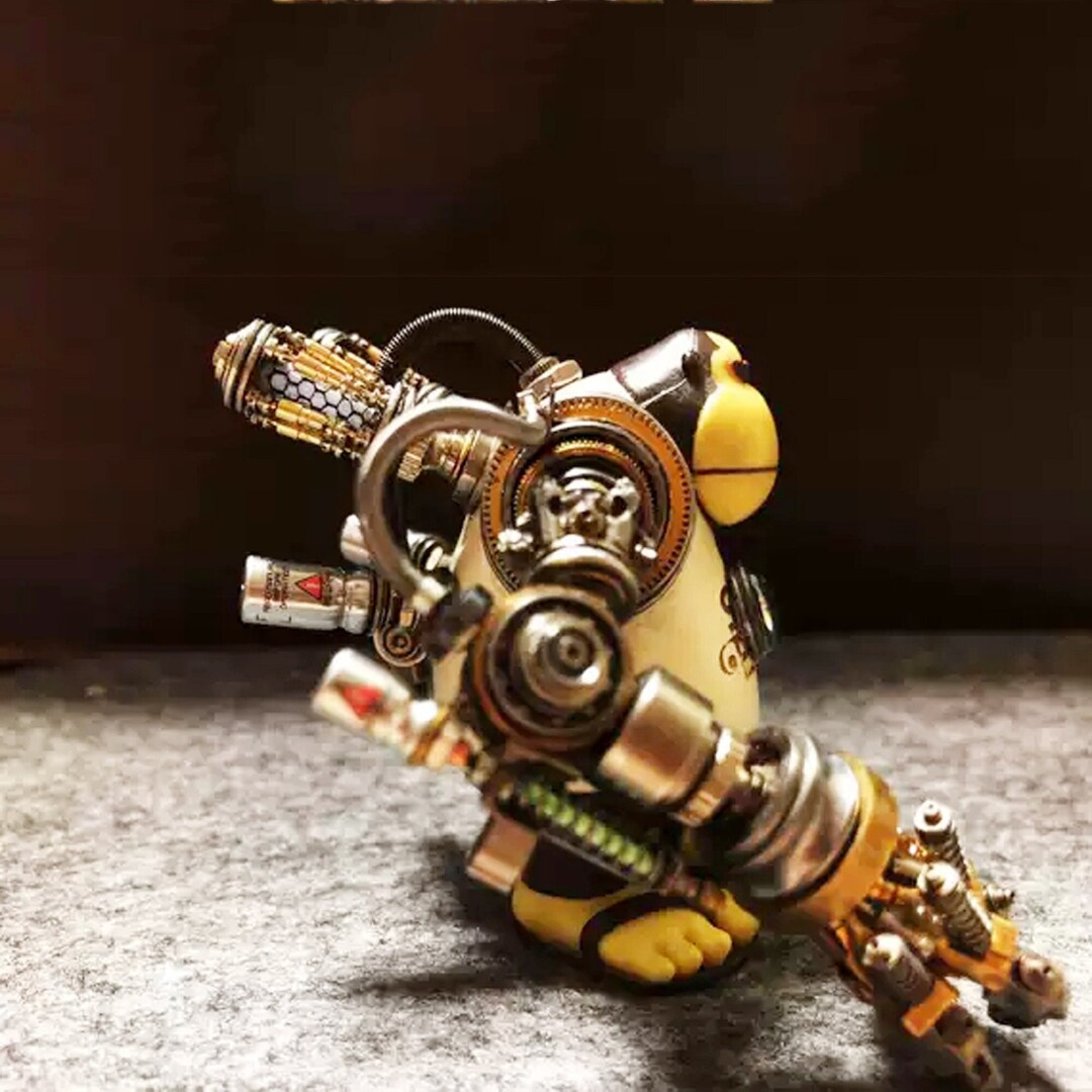 Transformed Cyberpunk Ape, Mechanical Mutant, Steampunk Robot Aesthetic ...