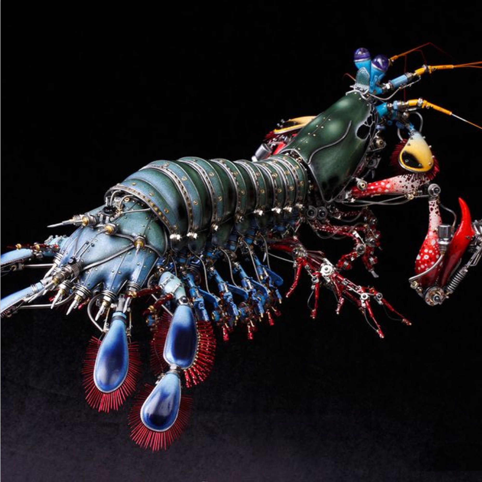 Mechanical Mutant 3D Mantis Shrimp Sculpture Handmade Crafts - Etsy UK