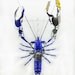Steampunk Mechanical Mutant 3D Giant Blue Shrimp Sculpture Handmade ...