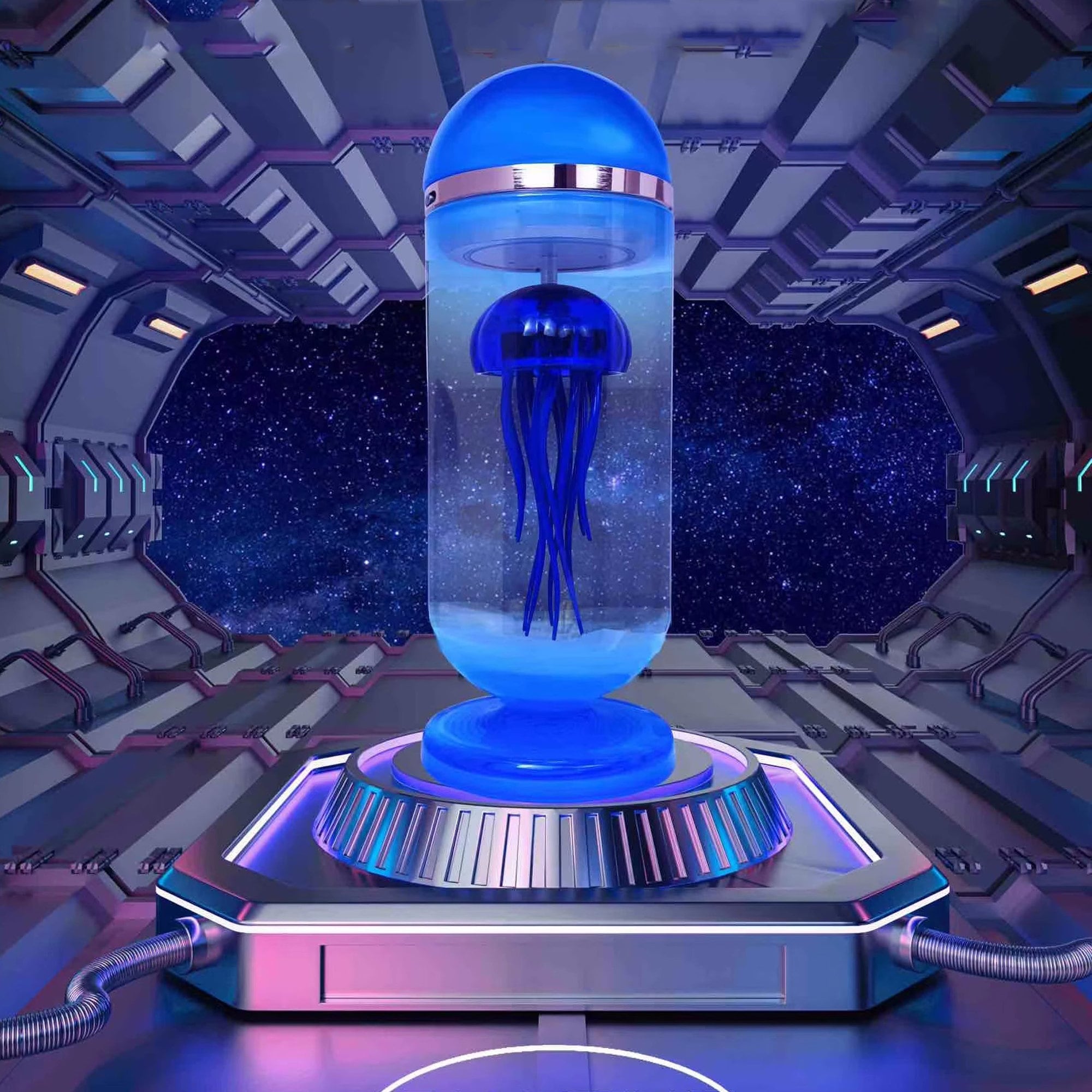Capsule Jellyfish Kinetic Mechanical Metal Sculpture Capturing the Very ...