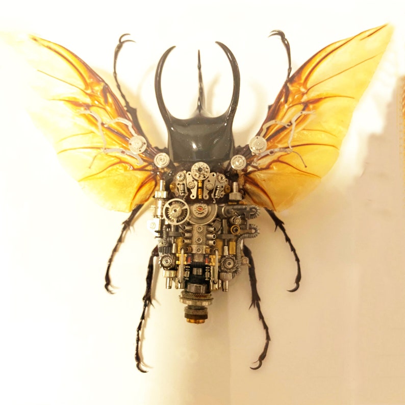 Steampunk Cyberpunk Beetle Insect Machenical Creatures Kinetic - Etsy