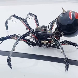 Mechanical Metal Spider Sculpture Sci-fi Style With Articulated Joints ...