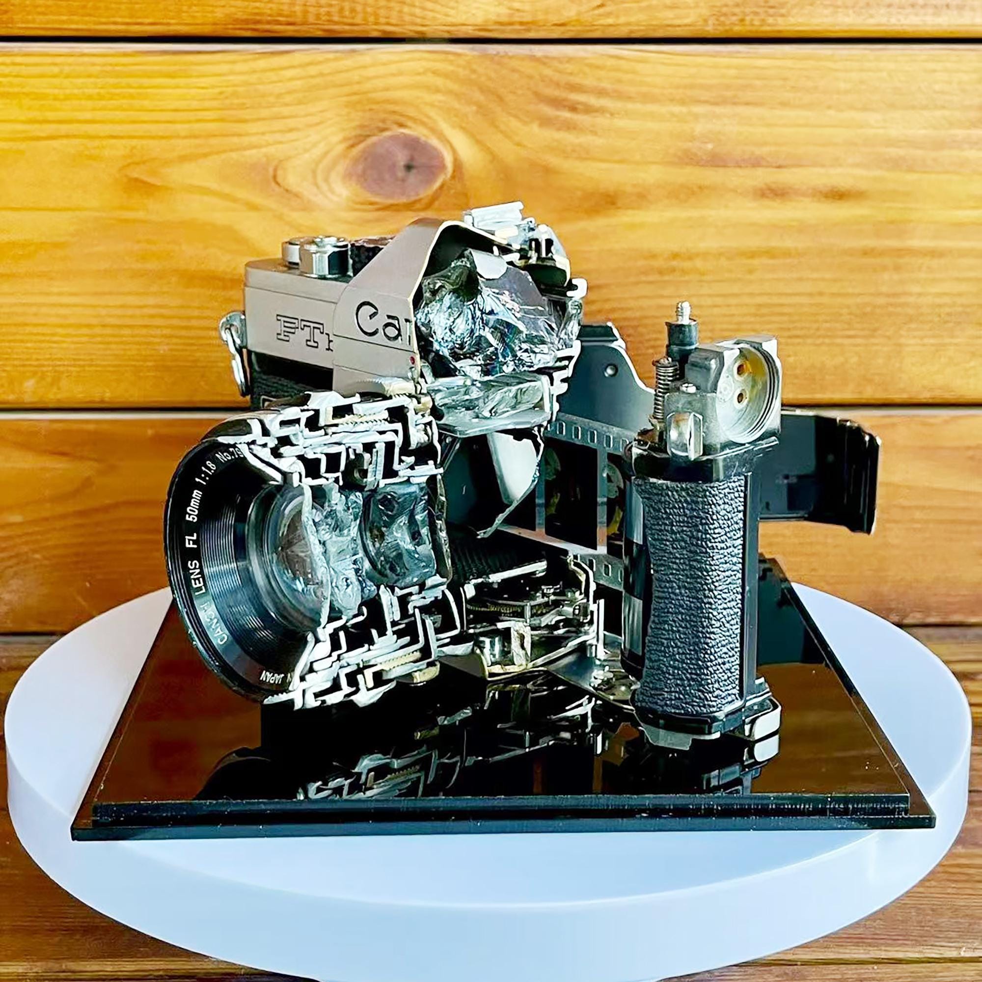 Disassembled Mechanical Camera Art: Custom Photo Film Display ...